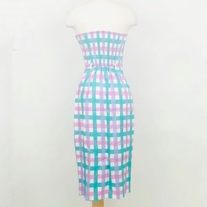 Collectif | Dresses | Collectif Monica Candy Gingham Pencil Dress ...